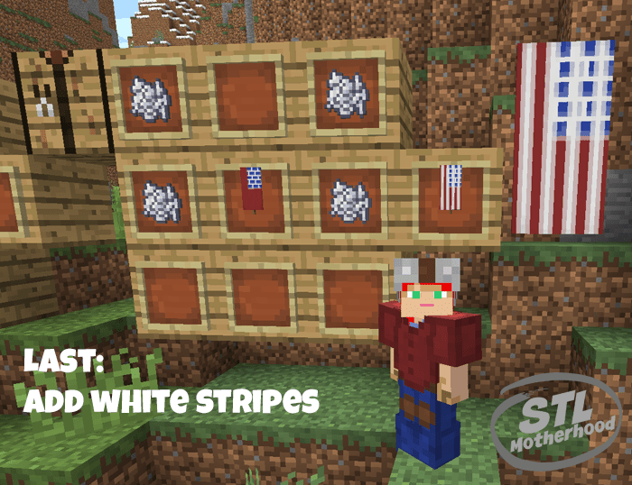 How To Make An American Flag Minecraft Banner StlMotherhood