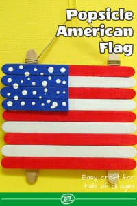 Easy American Flag Popsicle Sticks