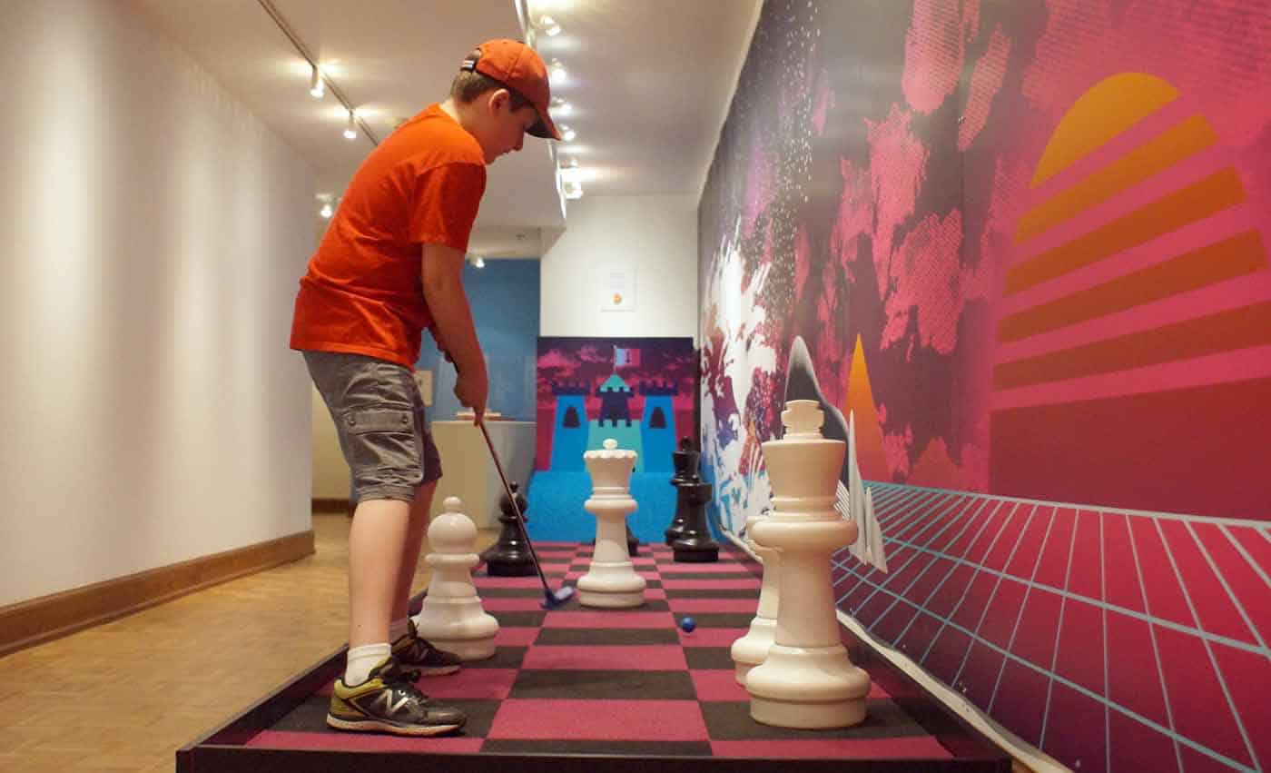 Indoor Mini Golf at the Sheldon - stlMotherhood