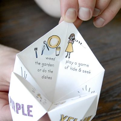 How to Make a Paper Fortune Teller (Cootie Catcher) + 17 + Fun Ideas ...
