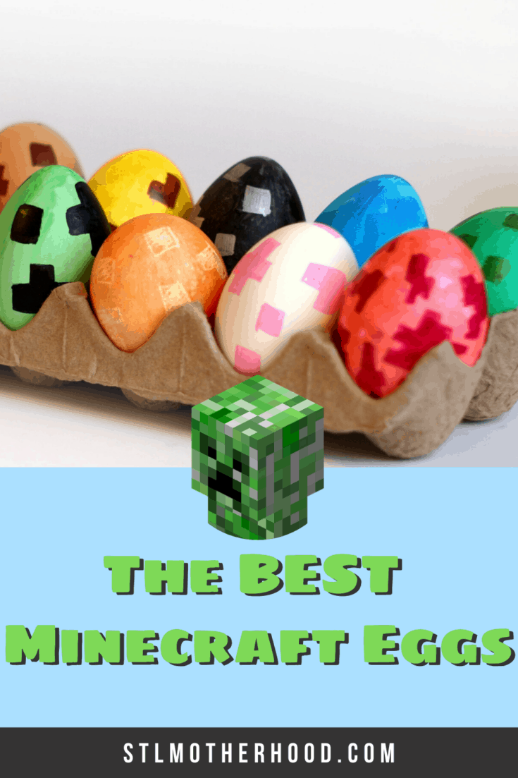 How to Decorate Minecraft Easter Eggs (With Mob Chart) | stlMotherhood