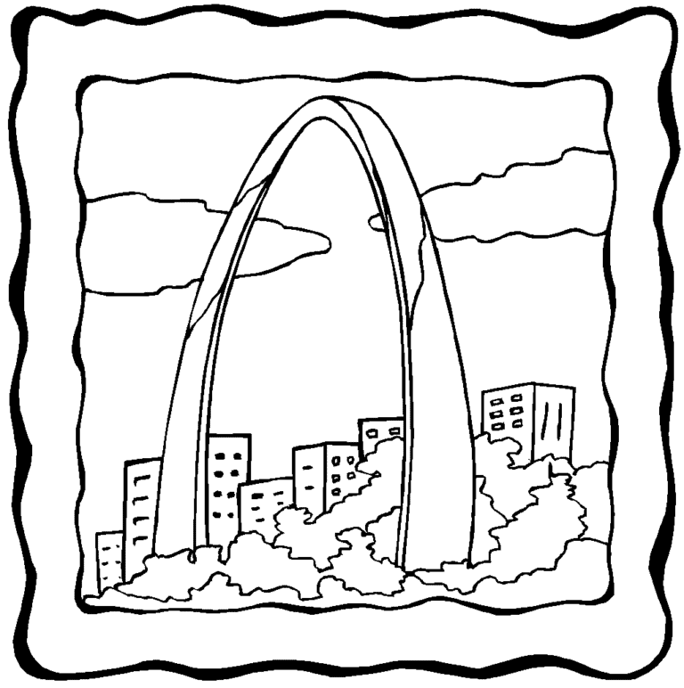 Free Coloring Pages of St. Louis