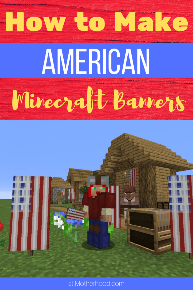 How to Make An American Flag Minecraft Banner - stlMotherhood