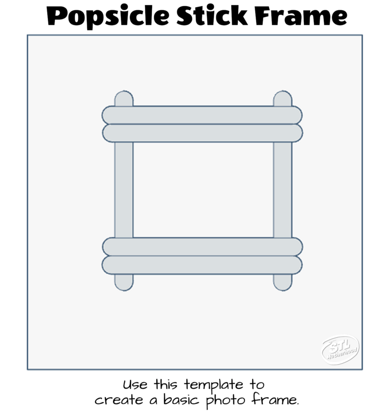Easy Magnet Popsicle Stick Picture Frame - stlMotherhood