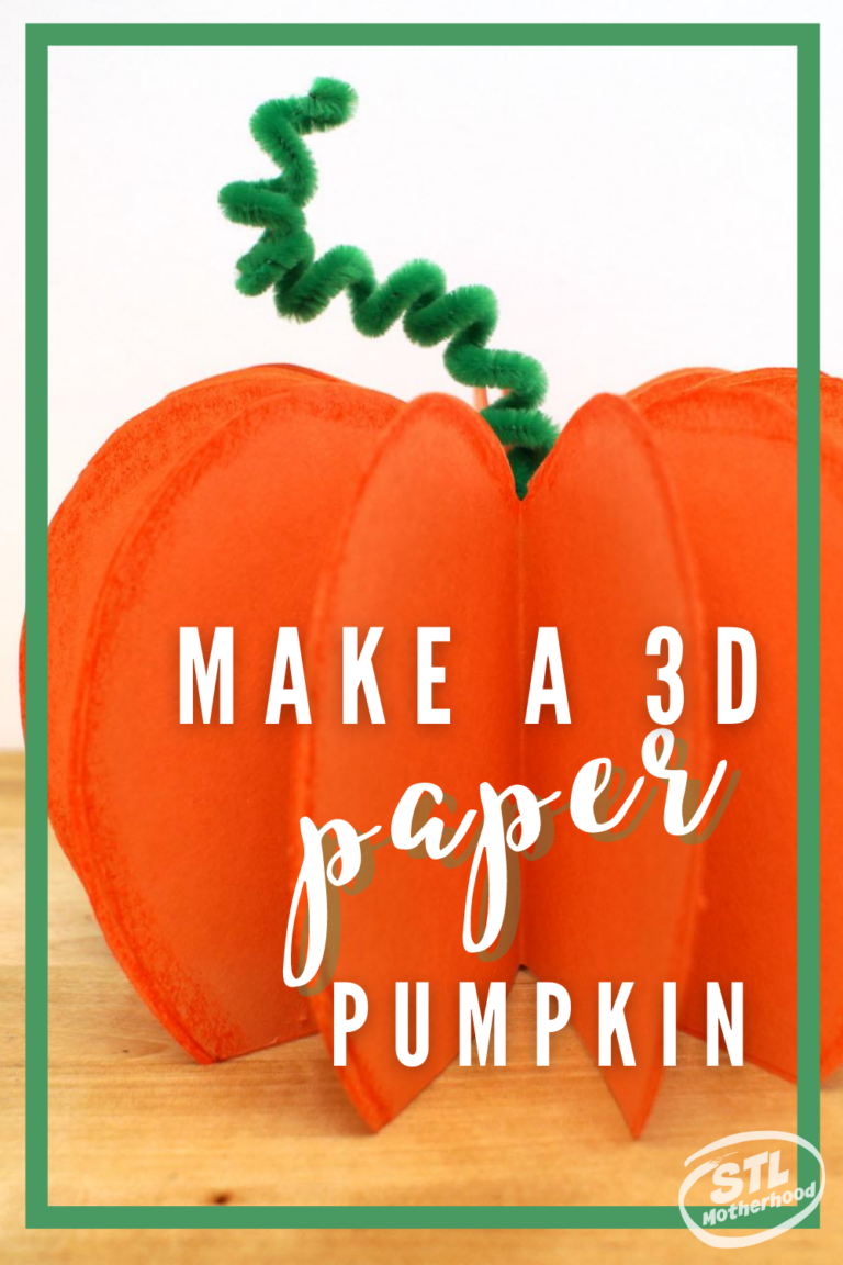 3D Paper Pumpkin Craft for Kids - stlMotherhood