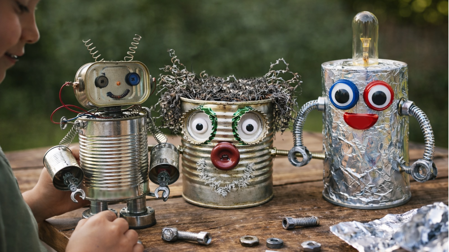 Make a Tin Can Robot (Easy STEM Craft for Kids) - stlMotherhood